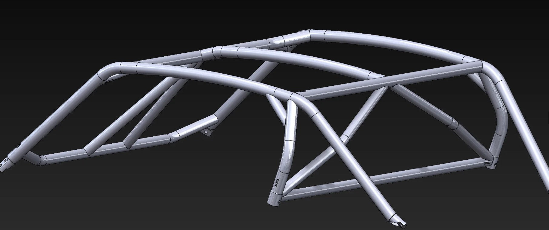 YXZ 1000R Radius Roll Cage Kit for Yamaha